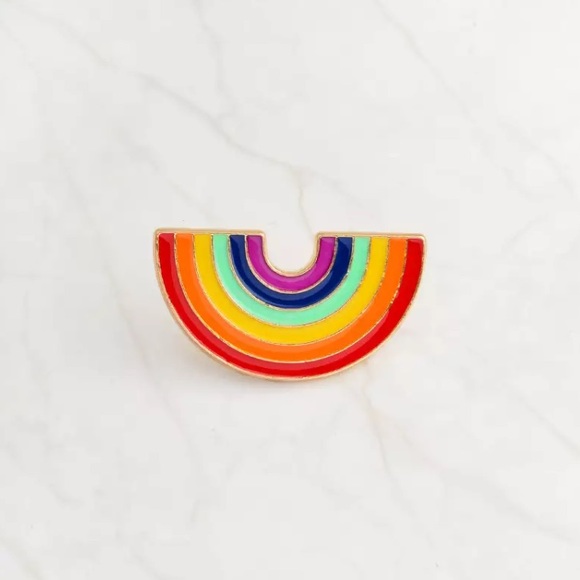 Jewelry | New 525 Colorful Rainbow Enamel Brooch Pin | Poshmark